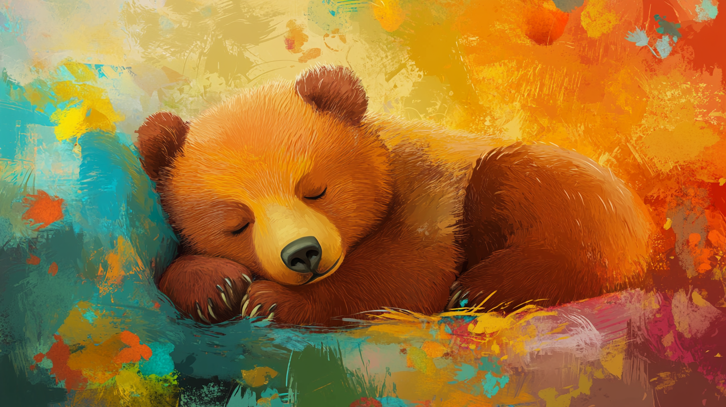 Stary niedźwiedź mocno śpi - piosenka dla dzieci